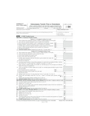 Fillable Online Irs 2004 Form 1120 IC DISC Schedule P IRS Irs Fax