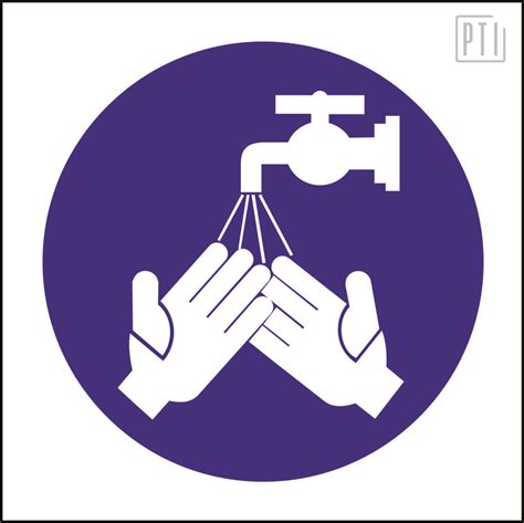Señal de Obligatorio Lavarse las Manos PTI Señales