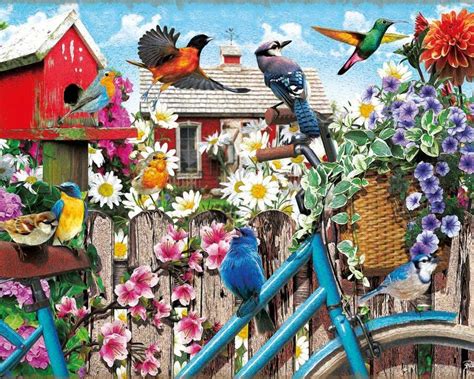 Pájaros de colores rompecabezas en línea