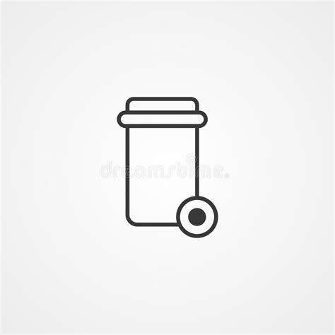 S Mbolo De La Muestra Del Icono Del Vector De La Basura Stock De