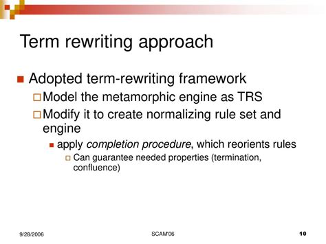 normalizing metamorphic malware using term rewriting ppt download