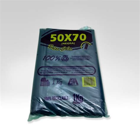 Bolsa Negra De Polietileno Biodegradable Para Basura X A G Clean