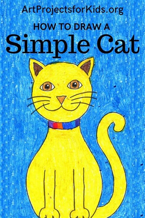 Easy How To Draw A Valentine Cat Tutorial And Valentine Cat Coloring