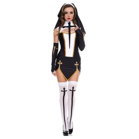 Costume Nonne Bonne Soeur Paire De Bais Et Gants Deguisement