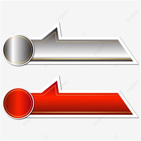 Red Text Box Abstract Shape Banner Clipart Islamic Banners Text Box