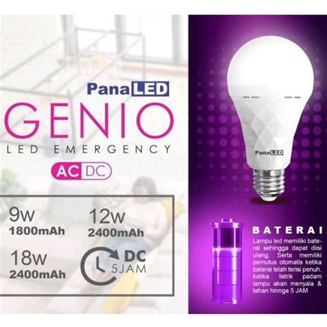Jual Lampu Led Emergency 6w 9w 12w 15w 18w Luxco Panaled Genio