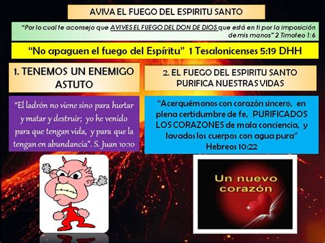 AVIVA EL FUEGO DEL ESPIRITU SANTO