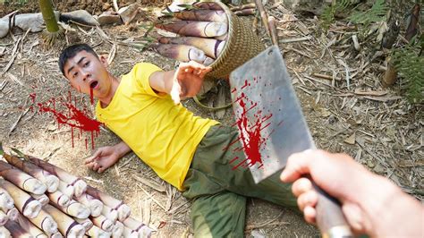 Days Harvesting Cassava Roots Bamboo Shoots Sugarcane And