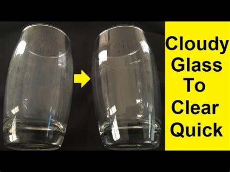 How To Quickly Clean Cloudy Drinking Glasses Youtube