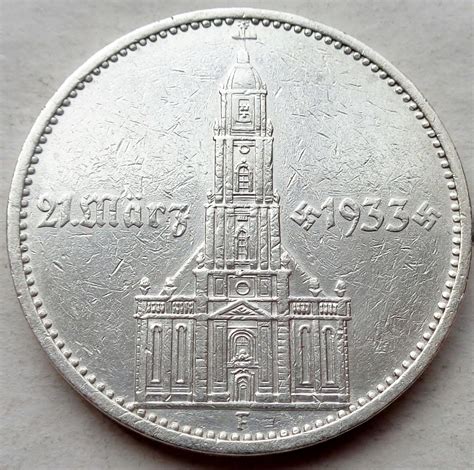 MK Niemcy Trzecia Rzesza 5 marek 1934 F KOŚCIÓŁ DATA