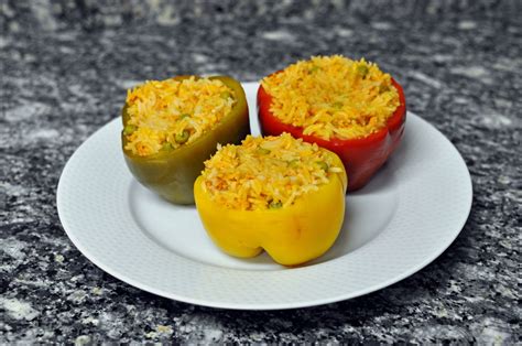 Receta Pimientos Rellenos De Arroz Verduras Y Carne