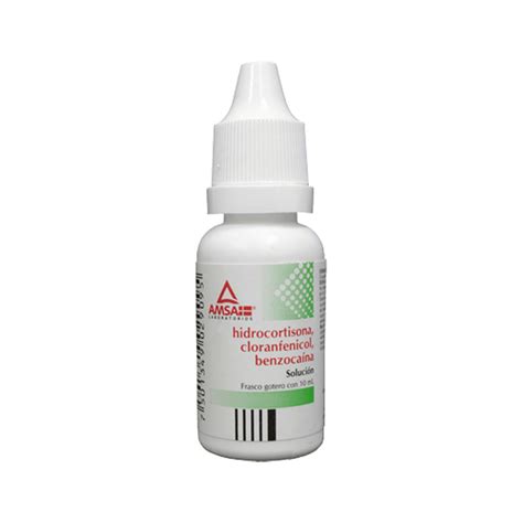 Hidrocotisona Cloranfenicol Benzocaina Gts Otica Sol 10 Ml