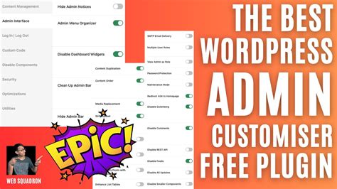 The Best Free Wordpress Admin And Site Enhancements Plugin By A Mile