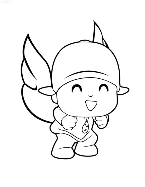Pocoyo Feliz Para Colorir Imprimir E Desenhar Colorir Me