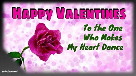 Romantic Message To My Valentine Ecard For Valentine S Day YouTube