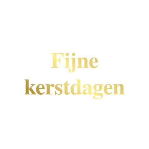 Kerst Sluitsticker Met Goudfolie Fijne Kerstdagen