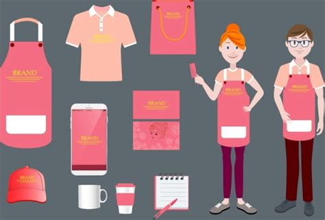 Branding Identity Sets Pink Design Various Icons Ai Eps Vector Uidownload