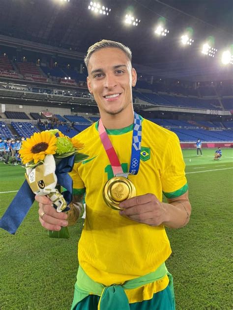 Antony With A Trophy Antony Winter Olympics Football Players Images