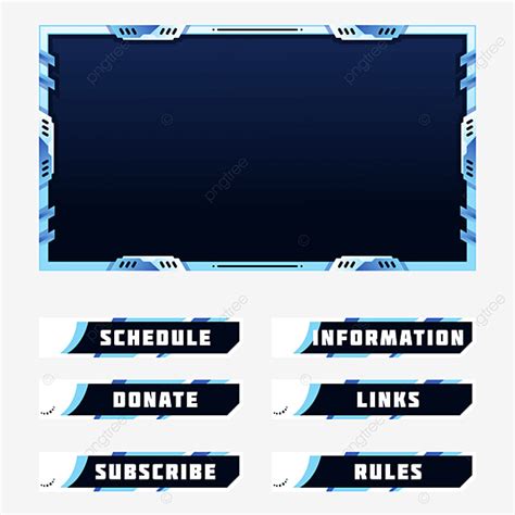 Stream Overlay Vector Art Png Streaming Overlay Design Twitch Overlay