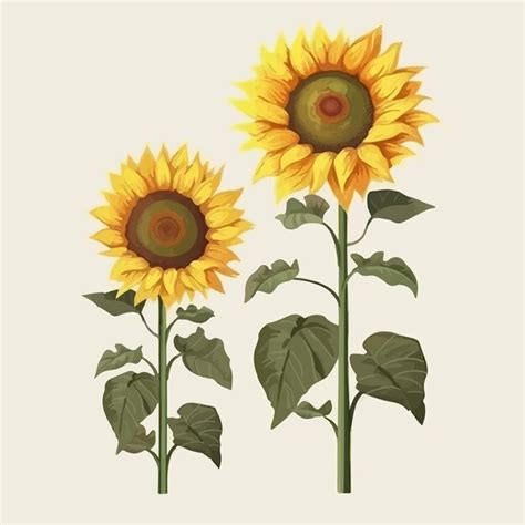 Paquete de vectores con una variedad de elementos gráficos de girasol