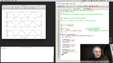dsp topic 2 octave matlab example of fourier synthesis youtube