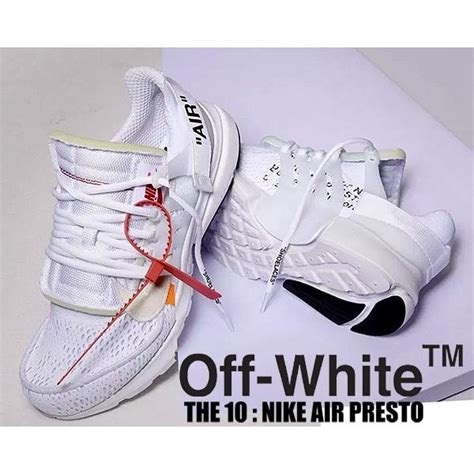 ナイキ エアプレスト オフホワイト THE 10 NIKE AIR PRESTO Off White wht blk cone スニーカー