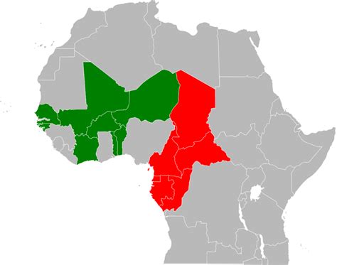 Cfa Franc Map Studiare Bene