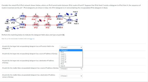 solved consider the mixed ipv4 ipv6 network shown below