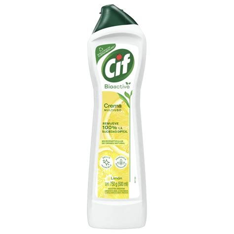 Limpiador Crema Cif Bioactive Limón 750 g
