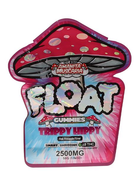 Trippy Hippy Float Mushroom Gummies Delta 9 THC 2500mg FREE SHIPPING