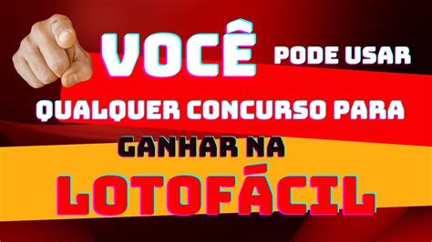 LOTOFÁCIL USANDO UM CONCURSO QUALQUER PARA MONTAR 5 JOGOS 21