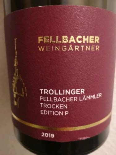Fellbacher Weingärtner Trollinger Fellbacher Lämmler Edition P Trocken