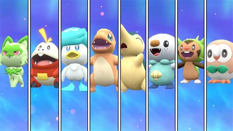 All Pokemon Starters Gen 1 6 Evolutions