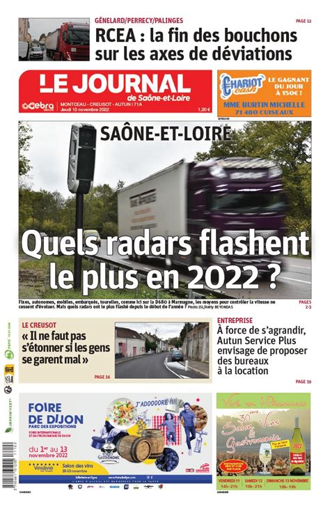 Le Journal de Saône et Loire N20221110 du 10 novembre 2022 à