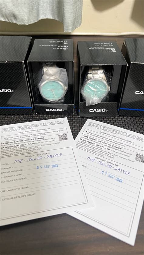 Mtp Pd A Vef Casio Tiffany Men S Fashion Watches Accessories