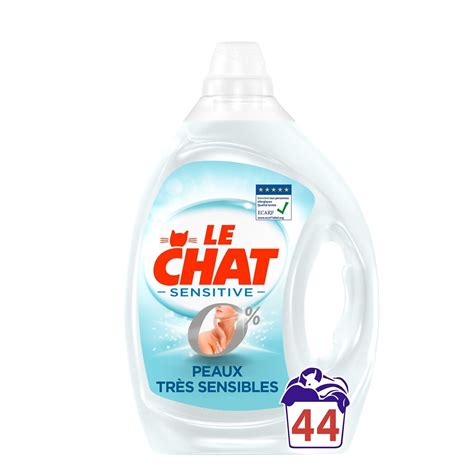 Lessive liquide pour peaux sensibles Sensitive Le Chat Intermarché