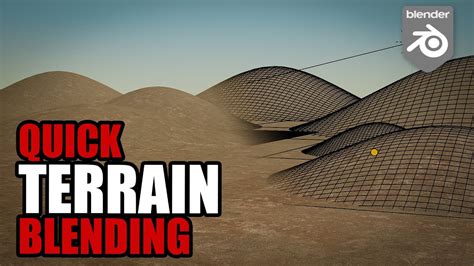 quick terrain blending in blender youtube