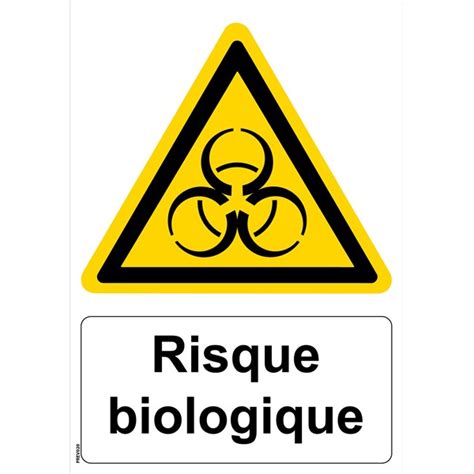 Panneau Risque Biologique PVC A5