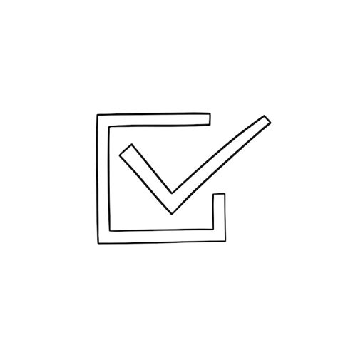 Premium Vector Doodle Sketch Style Of Hand Drawn Check Marks Vector