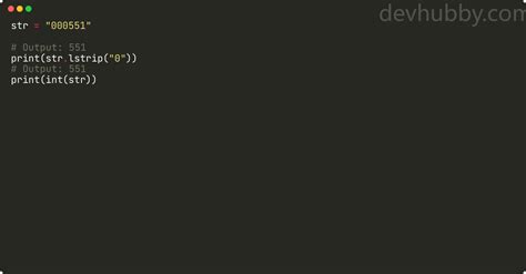 how to remove leading zeros in python