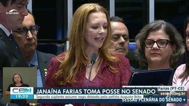 Cetv Edi O Jana Na Farias Toma Posse No Senado Federal Globoplay