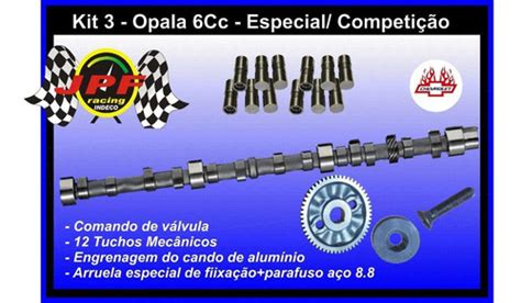 Comando Opala 6cc Esportivo 278x278x109 12tuchos eng fix Frete grátis