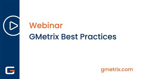 Gmetrix Best Practices Youtube