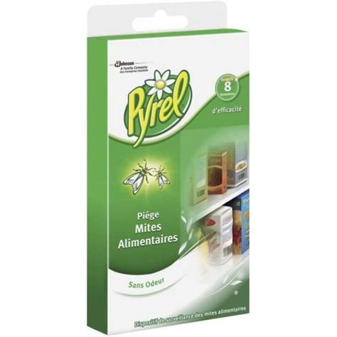 LOT DE 4 PYREL Pièges anti mites alimentaires sans odeur boite de 2