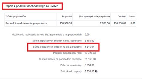 Składka zdrowotna koszt lub odliczenie od dochodu podatek liniowy