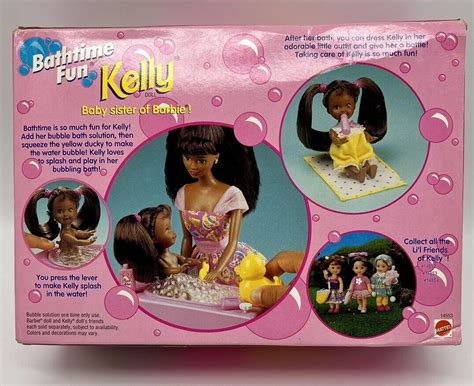 BNIB 1990s BARBIE KELLY DOLLS BATHTIME FUN PRINCESS KELLY COMPLETE
