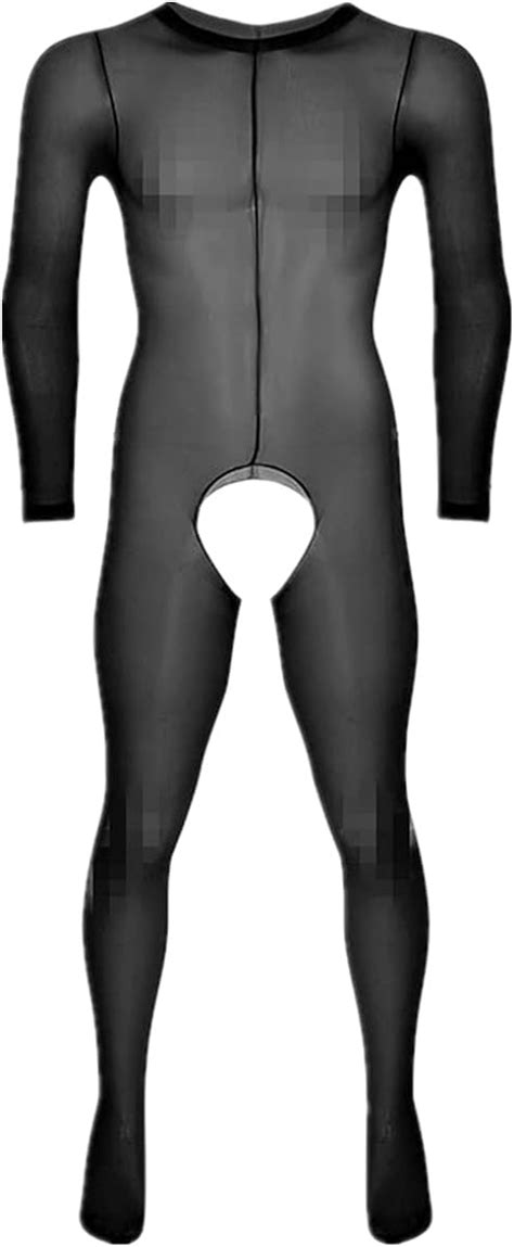 Doomiva Herren Transparent Bodystocking Ouvert Body Ganzkörperanzug