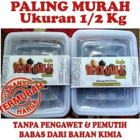 Jual Black Garlic Bawang Putih HITAM TUNGGAL 500 Gram Shopee Indonesia
