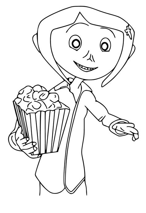 Coraline Coloring Pages Finchkelvan