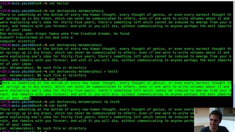 Shell Tutorial Part Advanced Output Redirection In Tcsh Youtube